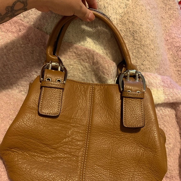 Tignanello | Bags | Vintage Small Brown Leather Bag Very Nice Handbag ...